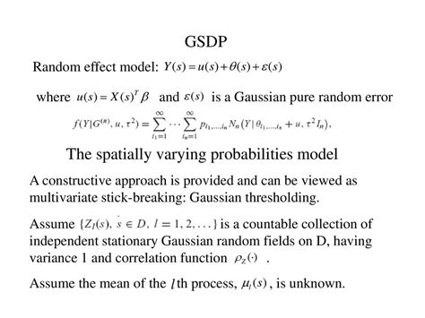 Generalized Spatial Dirichlet Process Models Ppt Download