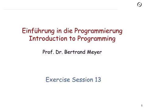 Ppt Einführung In Die Programmierung Introduction To Programming Prof