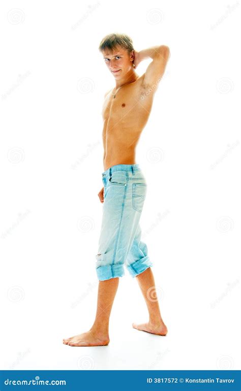 Sexual Man In Jeans Stock Photo Image Of Muscle Leisure