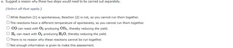 Solved Reaction CO g H g CH OH l ΔS J K Chegg
