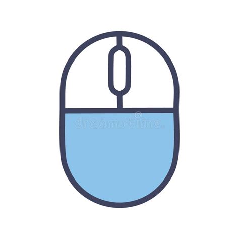 Computer Mouse Icon Simple Computer Mouse Icon Depicting A Standard