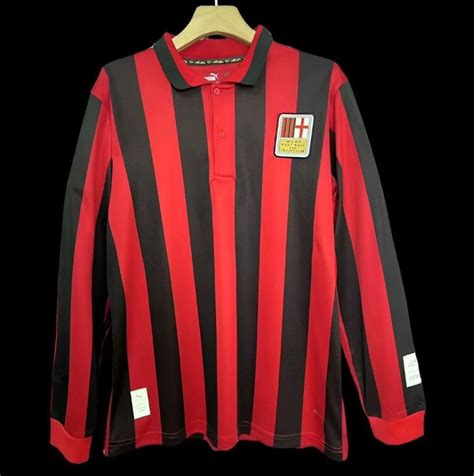 camiseta edición limitada ac milan 24 25 125º aniversario camis