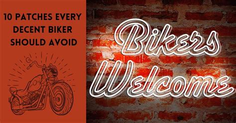 10 motorcycle patches to avoid explained by bikers