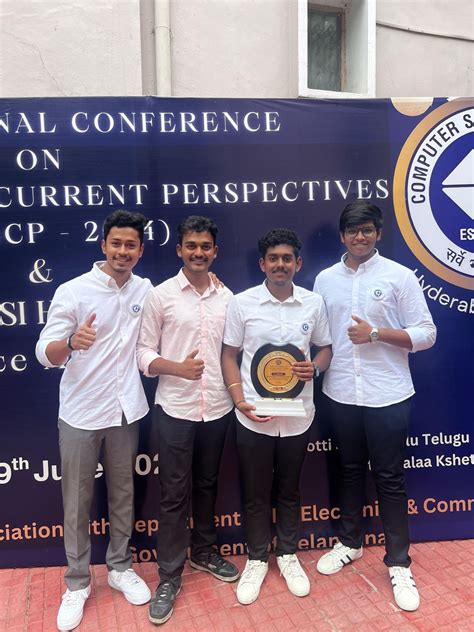 Jashwanth Sai Ganta On Linkedin Innovativeproject Awardwinning Computersocietyofindia