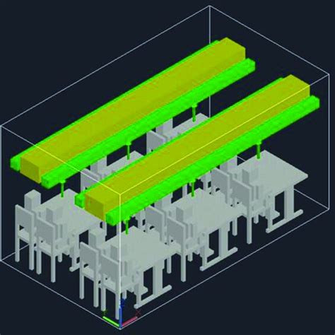 Scheme Of The Classroom Equipped With Ceiling Mounted Localized Air Download Scientific Diagram