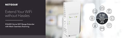 Netgear Wifi Mesh Range Extender Ex6400 Add Up To 2100