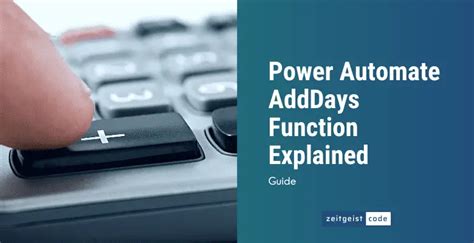 power automate adddays function explained