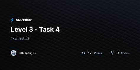 Level 3 Task 4 Stackblitz