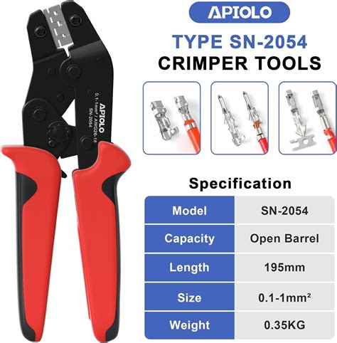 Dupont Crimping Tool Dupont Connector Tool Wire Crimp Tool Awg 28 18 01 1mm² For Jst