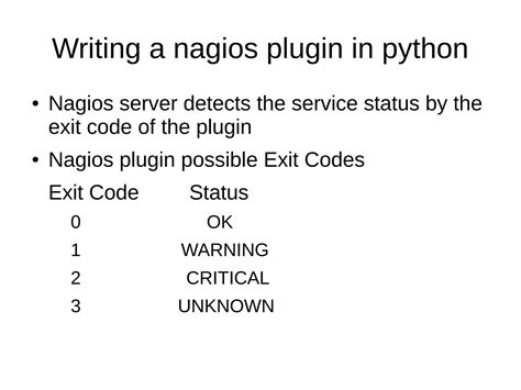 nagios monitoring with python plugin ppt