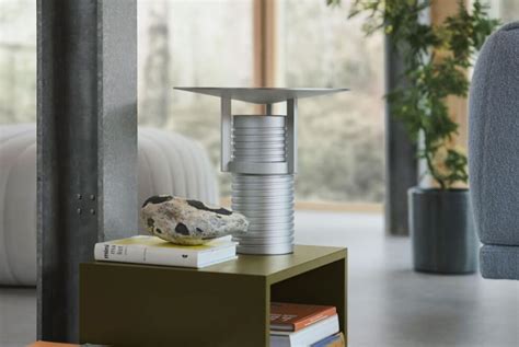 The Set Table Lamp Is Inspired By The Screw S Threaded Design