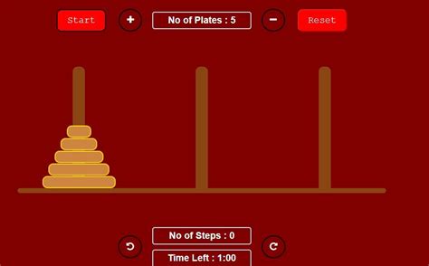 Tower Of Hanoi Game Using Html And Css In Vanillajs With Source Code Sourcecodester