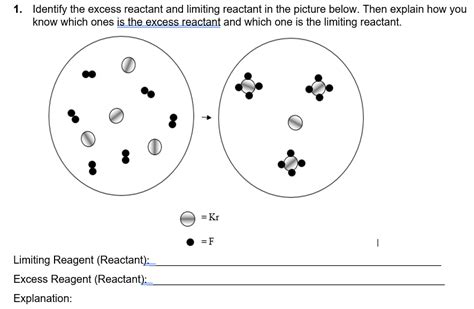 solved identify the excess reactant and limiting reactant in