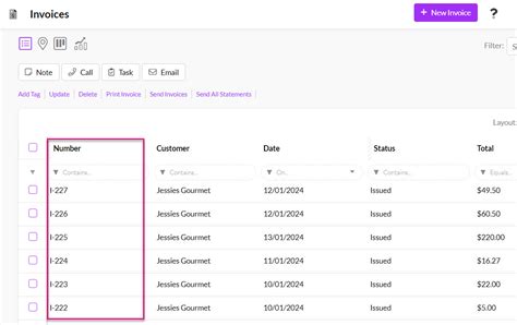 Prefixsequences Settings Record Numbering General Help Tall Emu Crm