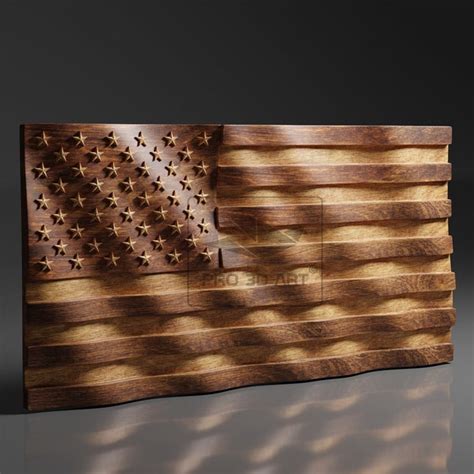 Cnc Files Wood Flag Etsy