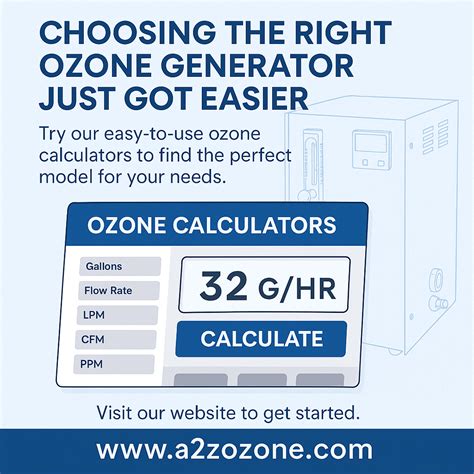 Choosing The Right Ozone Generator Just Got Easier Try Our Ozone