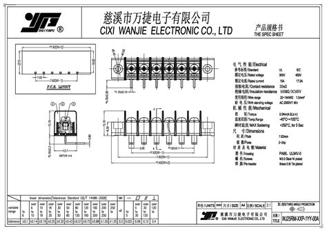 Pitch 762mm Barrier Terminal Block With Fixing Holes Buy Barrier
