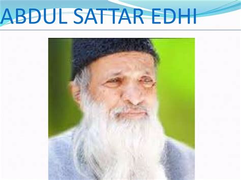 abdul sattar edhi pptx