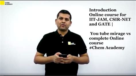 Introduction To Online Course For IIT JAM CSIR NET And GATE By Chem Academy YouTube