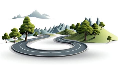 Winding Road Clip Art Stock Illustration Illustration Of Gray 361633848