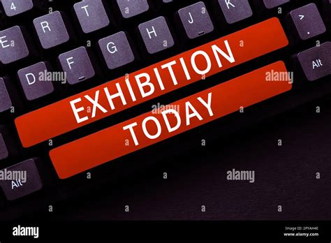 Writing Displaying Text Exhibition Business Showcase And Act Of