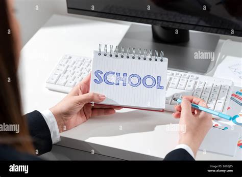 Conceptual Display School Word For Designed To Provide Learning Spaces And Learning