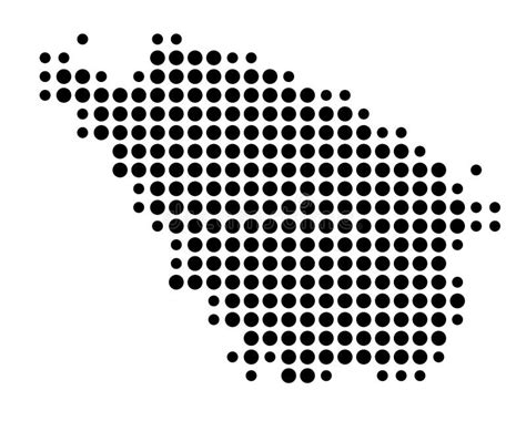 Abstract Map Of The Island Spetses Greece Stock Illustration