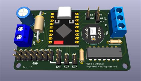Esp Led 01 Diy Esp32 S3 Sound Reactive Wled Controller
