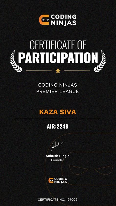kaza siva naga uday kiran on linkedin codingninjas premierleague