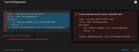 Trouble Getting The Lovelace Card To Work Issue Miicroo Lovelace Vasttrafik Card GitHub
