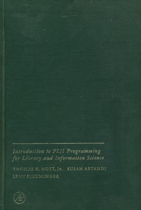 introduction to pl 1 programming for library and information science by