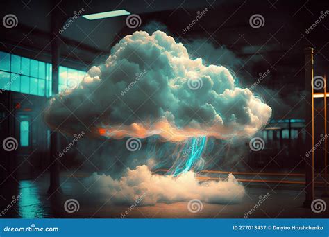Cloud Computing Concept Electronic Components Circuit Board In Shape Of Cloud Cloud Storage