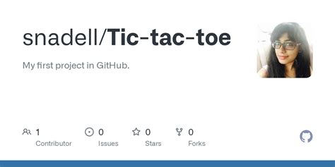 GitHub Snadell Tic Tac Toe My First Project In GitHub