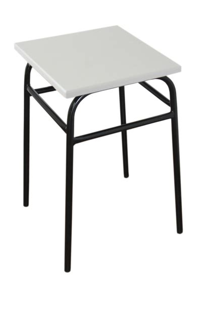 Класичний кухонний табурет чорний каркас з сидінням білого кольору Наша Ковка фото отзывы