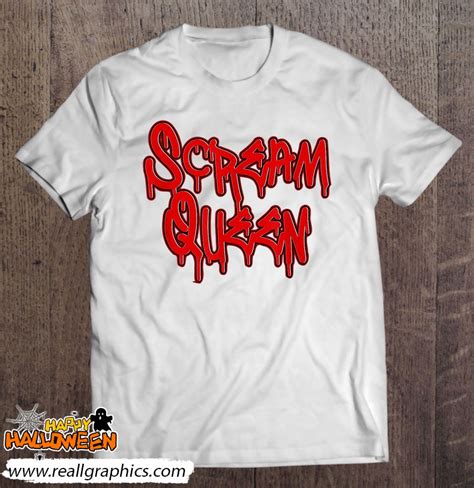 Scream Queen Horror Screen Queen Horror Film Lover For Girls Shirt