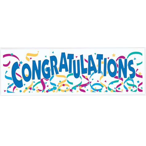 Printable Congratulations Banner