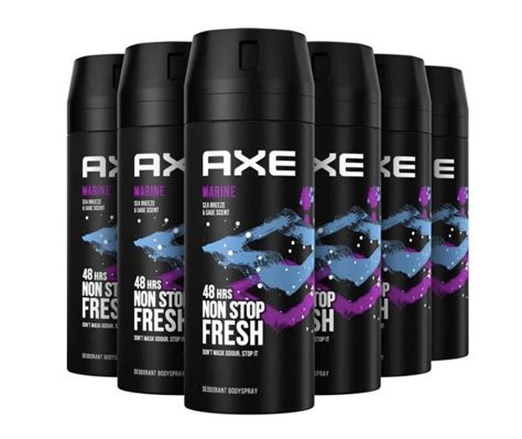 Axe Marine Deodorant Body Spray For Men 150ml Pack Of 6 American