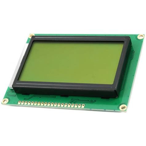 Graphic Lcd 128x64 Pixel Yellow Backlight Parallel Interface Display Module 12864b V20 Qq