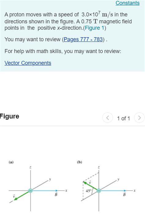 Solved Constants A Proton Moves With A Speed Of 3 0x107 M S
