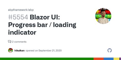Blazor Ui Progress Bar Loading Indicator · Issue 5554