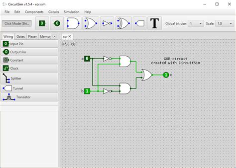 Tutorial Creating An XOR Circuit