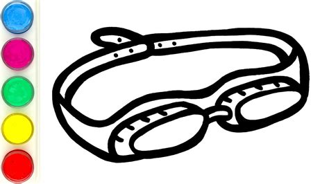 Swim Goggles Drawing Goggles Swimming Clip Art Png