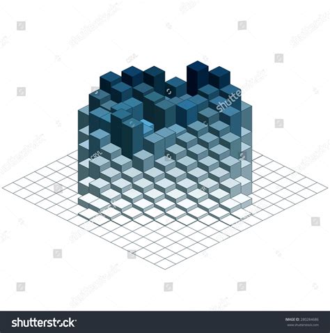 Infographic Isometric Graph Abstract D Chart Stock Illustration Shutterstock