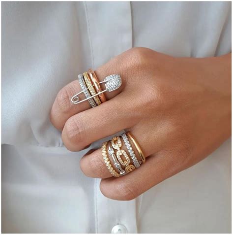 50 مدل جدیدترین انگشترهای ترند گلچین