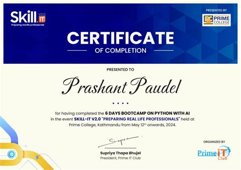 Prashant Paudel On Linkedin Happy To Have Completed Python With Ai