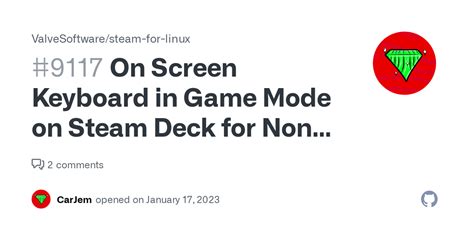 On Screen Keyboard In Game Mode On Steam Deck For Non Steam Games Uses