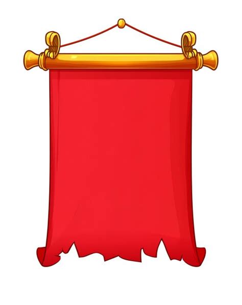 Red Scroll Premium Ai Generated Image