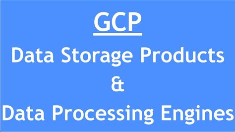 Gcp Tutorial 18 Gcp Product Overview Gcs Cloud Sql Cloud