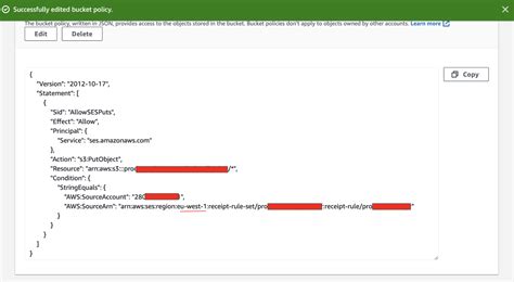 amazon ses and s3 could not write to bucket aws re post