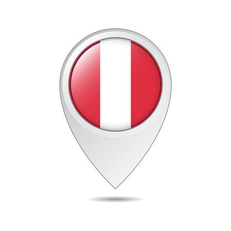 Map Location Tag Of Peru Flag Vector Art At Vecteezy